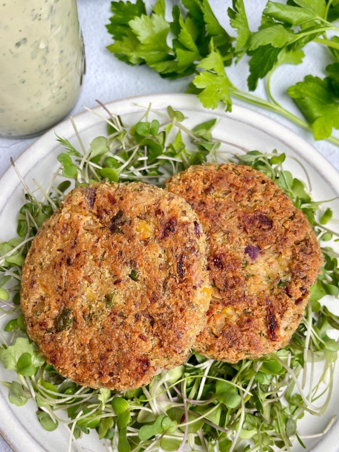 Vegan Chickpea Patties - Serene Trail