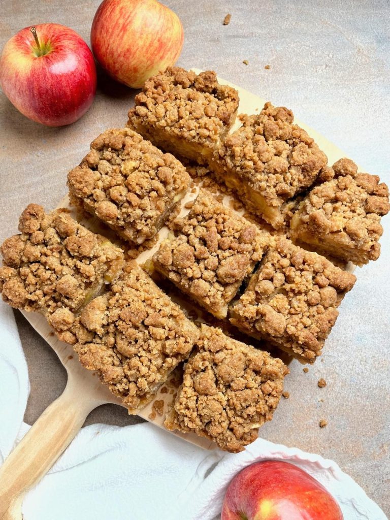 Vegan Apple Crumble Cake - Serene Trail